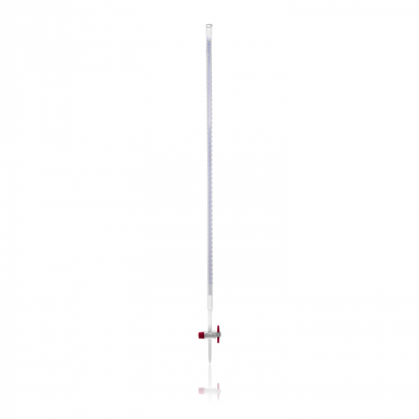 DURAN® Burette, Class AS, with Schellbach stripe and PTFE key, 50 mL, 2 ...