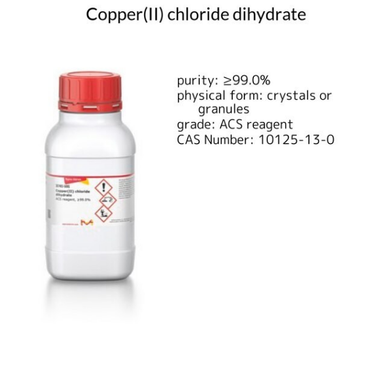 Copper(II) chloride dihydrate, 1 X 100 g (307483-100G) | MilliporeSigma ...