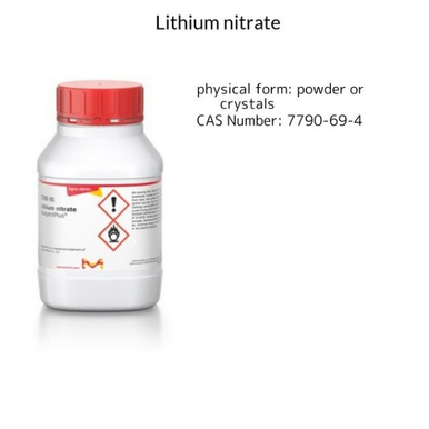 Lithium nitrate, 1 X 100 g (227986-100G) | MilliporeSigma® (Sigma-Aldrich)