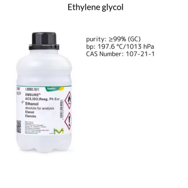 Ethylene glycol, 1 X 1 L (1009491000) | MilliporeSigma® (Sigma-Aldrich)