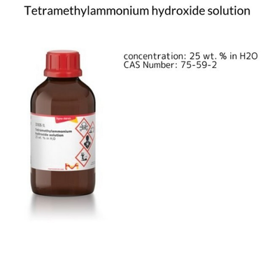 Tetramethylammonium hydroxide solution, 1 X 1 L (331635-1L ...