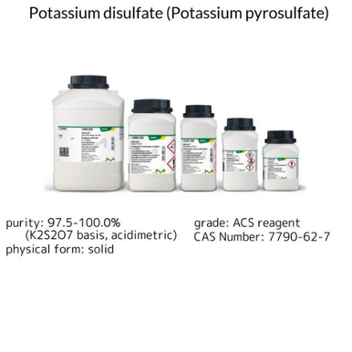 Potassium disulfate (Potassium pyrosulfate), 1 X 1 kg (1051071000 ...