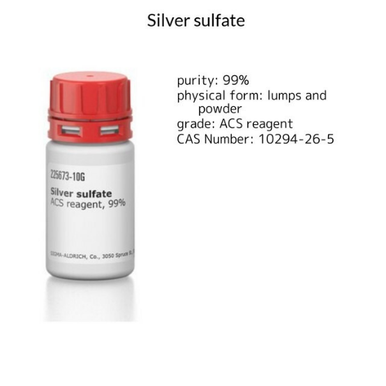 Silver sulfate, 1 X 10 g (225673-10G) | MilliporeSigma® (Sigma-Aldrich)