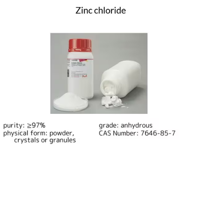 Zinc chloride, 6 X 500 g (746355-6X500G) | MilliporeSigma® (Sigma-Aldrich)