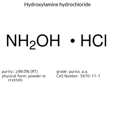 Hydroxylamine hydrochloride, 1 X 1 kg (55460-1KG) | MilliporeSigma ...