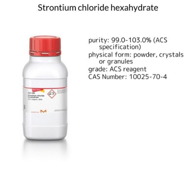 Strontium chloride hexahydrate, 1 X 500 g (255521-500G ...