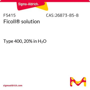 Ficoll® solution, 1 X 25 mL (F5415-25ML) | MilliporeSigma® (Sigma-Aldrich)