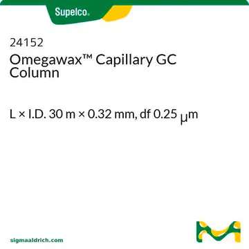 Omegawax Capillary GC Column, 1 X 1 ea (24152) | MilliporeSigma® (Sigma ...