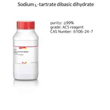 Sodium ʟ-tartrate dibasic dihydrate, 1 X 1 kg (228729-1KG ...