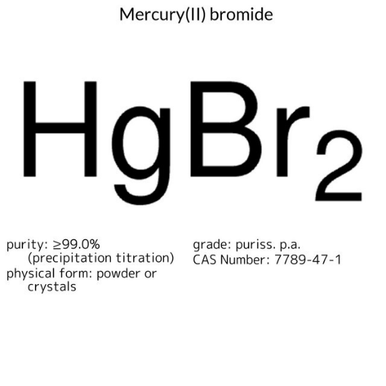 Mercury(II) bromide, 1 X 50 g (83353-50G) | MilliporeSigma® (Sigma-Aldrich)