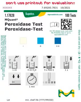 Peroxidase Test, 100 tests (1178280001) | MilliporeSigma® (Sigma-Aldrich)