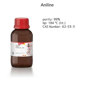 Aniline, 1 X 2.5 L (132934-2.5L) | MilliporeSigma® (Sigma-Aldrich)