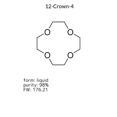 12-Crown-4, 1 X 1 g (194905-1G) | MilliporeSigma® (Sigma-Aldrich)