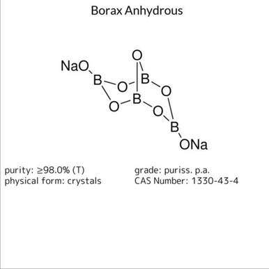 Borax Anhydrous, 1 X 1 kg (71996-1KG) | MilliporeSigma® (Sigma-Aldrich)