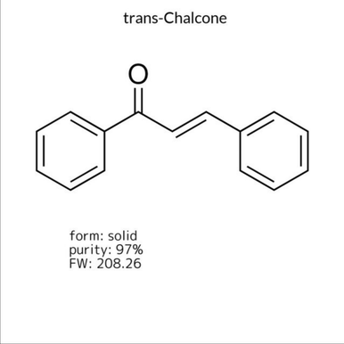 trans-Chalcone, 1 X 5 g (136123-5G) | MilliporeSigma® (Sigma-Aldrich)