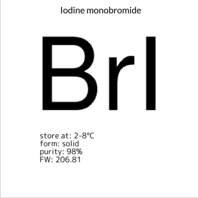 Iodine monobromide, 1 X 50 g (224847-50G) | MilliporeSigma® (Sigma-Aldrich)