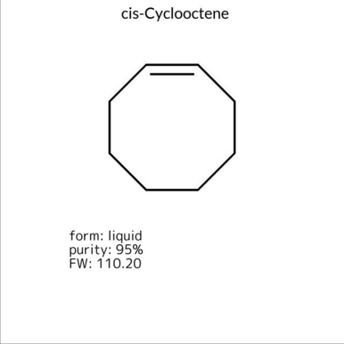 cis-Cyclooctene, 1 X 25 mL (125482-25ML) | MilliporeSigma® (Sigma-Aldrich)