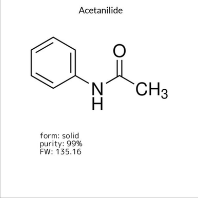 Acetanilide, 1 X 500 g (112933-500G) | MilliporeSigma® (Sigma-Aldrich)