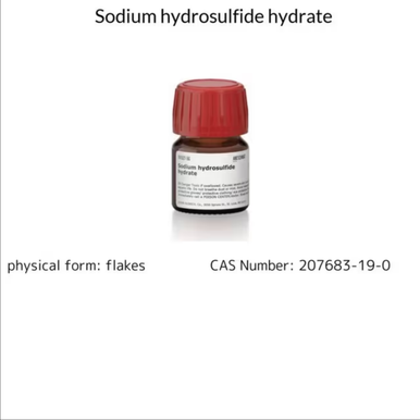 Sodium hydrosulfide hydrate, 1 X 3 kg (161527-3KG) | MilliporeSigma® (Sigma-Aldrich)
