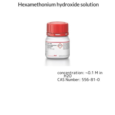 Hexamethonium hydroxide solution, 1 X 100 mL (52605-100ML ...