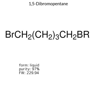 1,5-Dibromopentane, 1 X 500 g (128007-500G) | MilliporeSigma® (Sigma ...