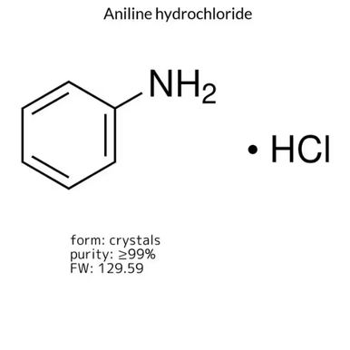 Aniline hydrochloride, 1 X 50 g (A8524-50G) | MilliporeSigma® (Sigma ...