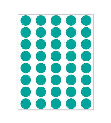 Label, Color Coded Dot – Sheet Form - 1/2" | ALKALI SCIENTIFIC