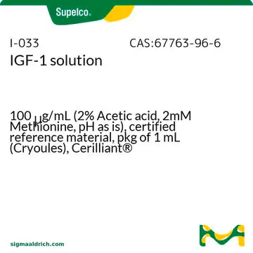 IGF-1 solution, 1 mL (I-033-1ML) | MilliporeSigma® (Sigma-Aldrich)
