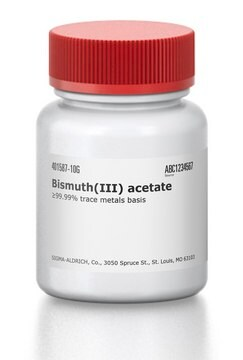 Bismuth(III) acetate, 1 X 10 g (401587-10G) | MilliporeSigma® (Sigma ...
