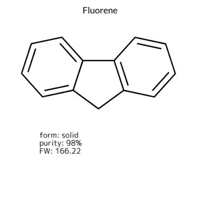 Fluorene, 1 X 500 g (128333-500G) | MilliporeSigma® (Sigma-Aldrich)