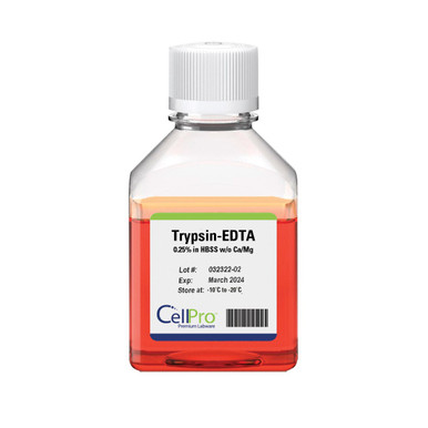 Trypsin-EDTA Solution 0.25% in HBSS, w/o Ca/Mg, 100 mL | ALKALI SCIENTIFIC