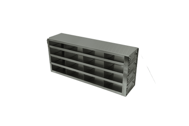 Stainless Steel Freezer Racks with Drawers - 2 Box, 4x4 Configuration
