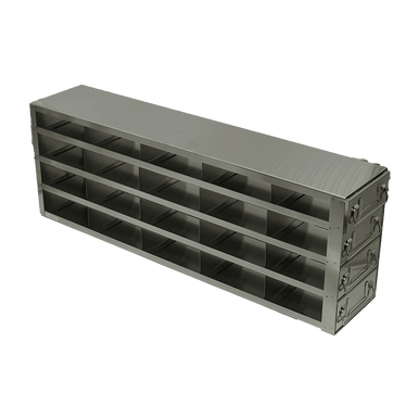 Stainless Steel Freezer Racks with Drawers - 2 Box, 5x4 Configuration