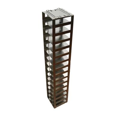 Stainless Steel Freezer Racks: Vertical 2-Box Configuration