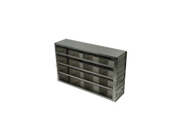 Stainless Steel Freezer Racks with Drawers - 4x4 Configuration