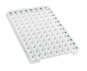 OptiWell Sealing Mats for 96 Round Well Plates – Ø5 7mm Open, 50 Cs