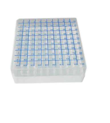 Polycarbonate-Freezer Box: 100-Cell Divider Set