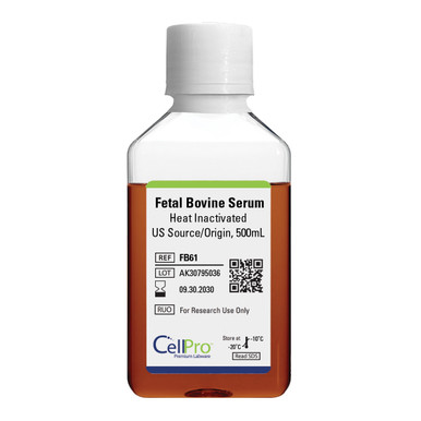 Fetal Bovine Serum (FBS), Heat Inactivated, US Source, 500 mL | ALKALI ...