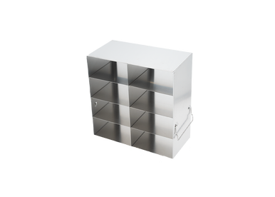 Upright Stainless-Steel Freezer Racks for 3” Boxes- Rack Only- 2 Boxes ...