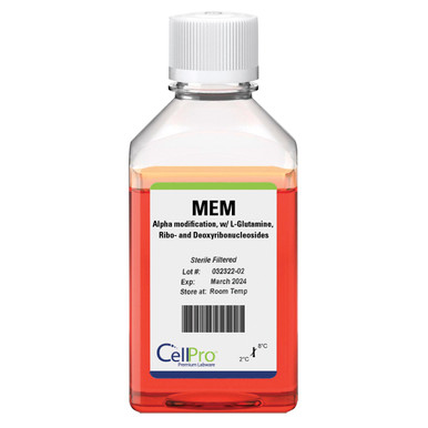 CellPro™ MEM Alpha modification, with L-glutamine, ribo- and ...