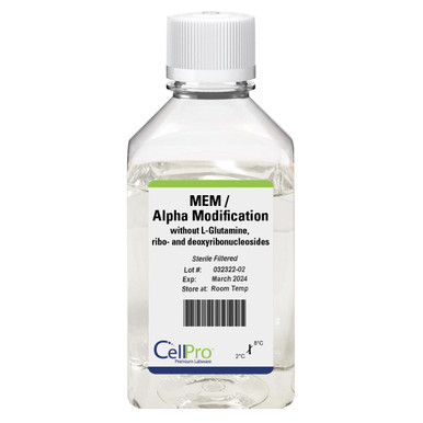 CellPro™ MEM/ Alpha modification without L-glutamine, ribo- and deoxyribonucleosides