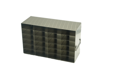 Stainless Steel Upright Freezer Rack for 25-Place Slide Boxes, 16 Box ...