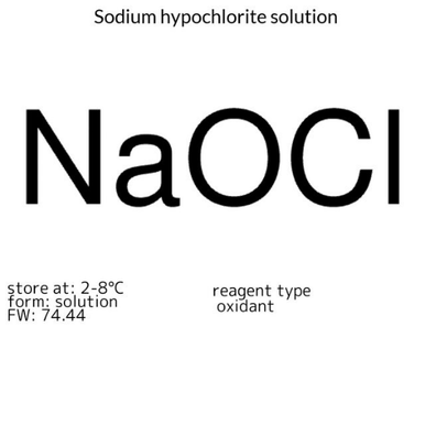 Sodium hypochlorite solution, 1 X 500 mL (13440-500ML-R ...