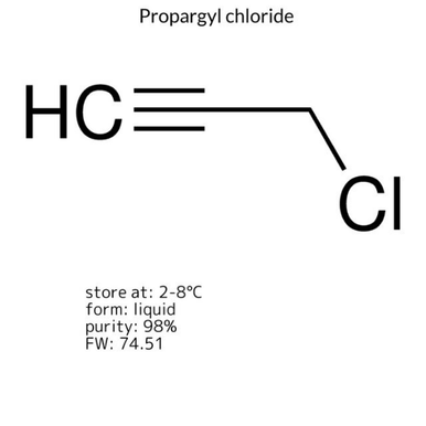 Propargyl chloride, 1 X 5 g (143995-5G) | MilliporeSigma® (Sigma-Aldrich)