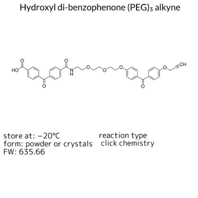 Hydroxyl di-benzophenone (PEG)₃ alkyne, 25 mg (900610-25MG ...