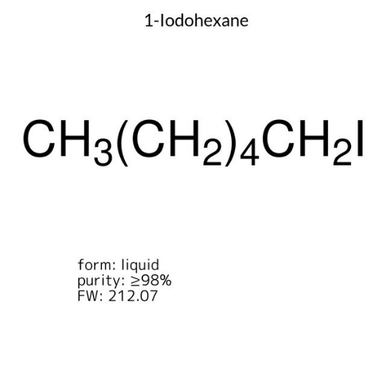 1-Iodohexane, 1 X 25 g (238287-25G) | MilliporeSigma® (Sigma-Aldrich)