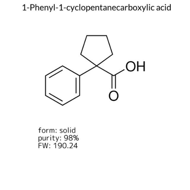 1-Phenyl-1-cyclopentanecarboxylic acid, 1 X 5 g (140201-5G ...