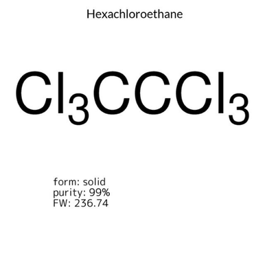 Hexachloroethane, 1 X 5 g (185442-5G) | MilliporeSigma® (Sigma-Aldrich)