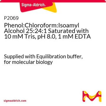 Phenol:Chloroform:Isoamyl Alcohol 25:24:1 Saturated with 10 mM Tris, pH 8.0, 1 mM EDTA, 1 X 100 ...