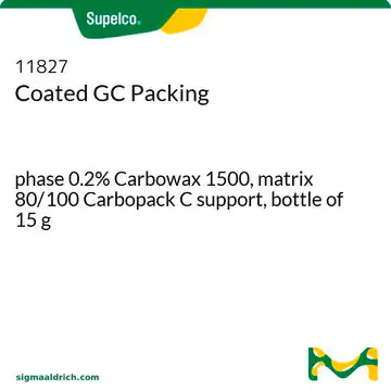 Coated GC Packing, 1 X 15 g (11827) | MilliporeSigma® (Sigma-Aldrich)